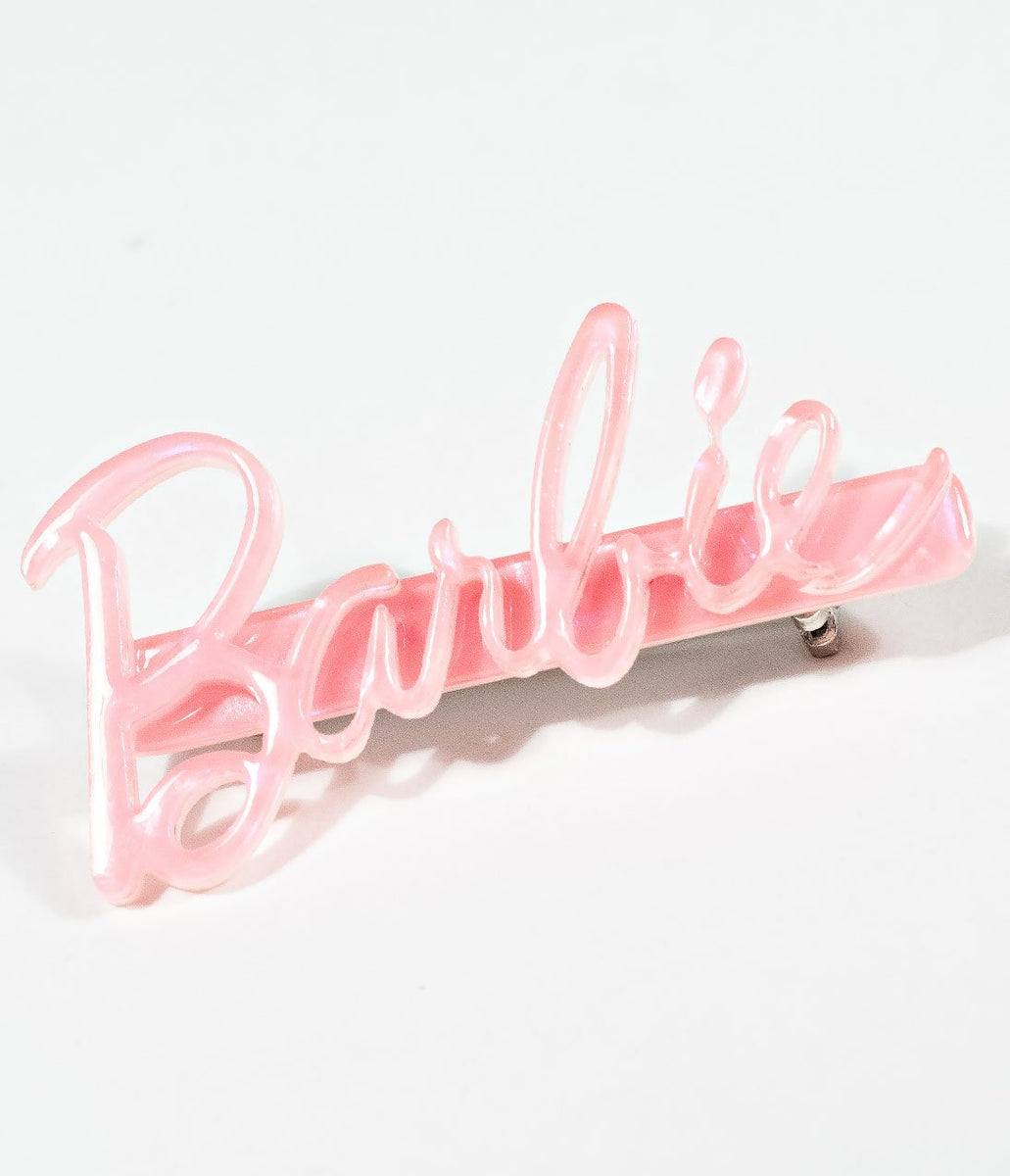Barbie x Unique Vintage Pink Barbie Signature Pin – Shiny Cquin